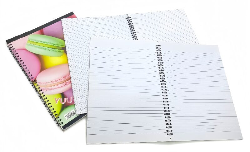 Custom Twin-Wire Notebook – Colorfly Hardcover, Any Pages/Logo