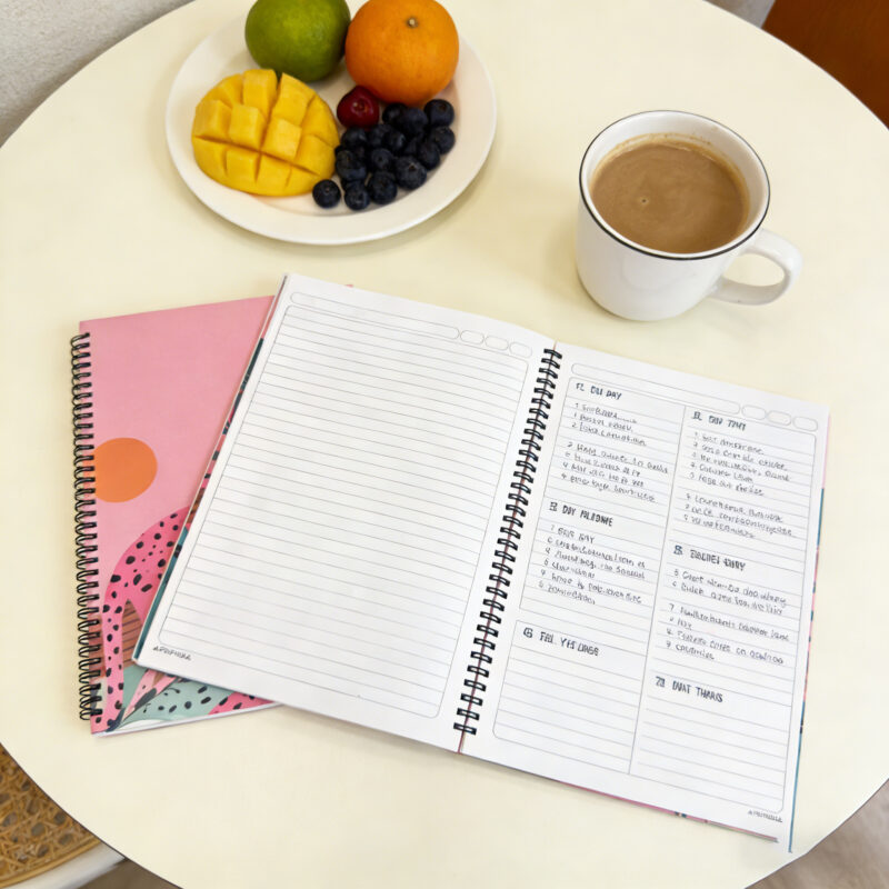 Coil-Bound Hardcover Notebooks: Durable & Lay-Flat for Any Task
