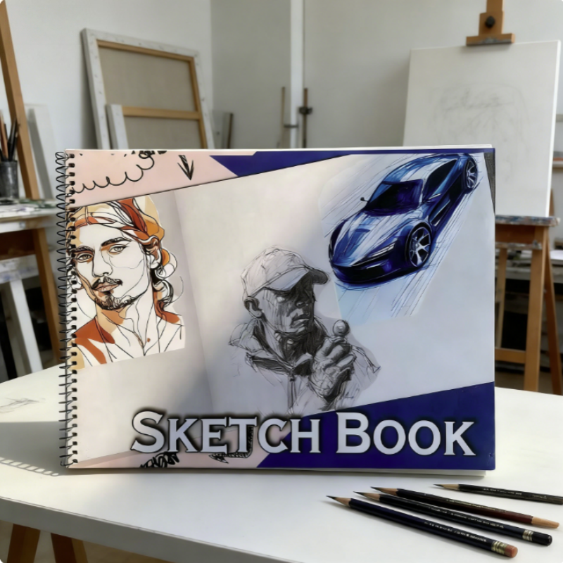 Spiral-Bound Sketchbook | Durable Hardcover & Premium Paper